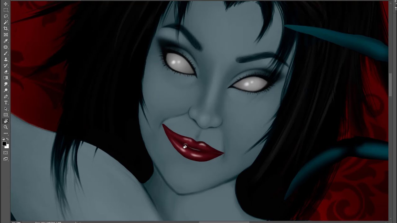 Ferril BloodRayne 2 boss drawing (terminal cut) wacom 2020 - YouTube