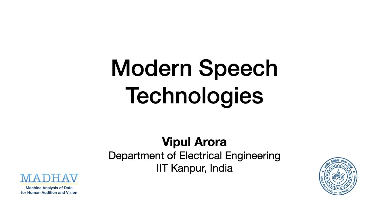 Introduction to Modern Speech Technologies: part 1 - YouTube