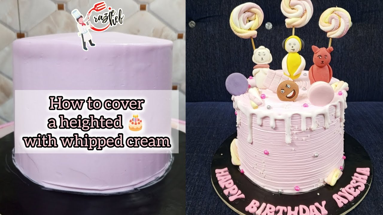 Cartoon theme cake 🎂 decoration| how to cover a heighted cake with ...
