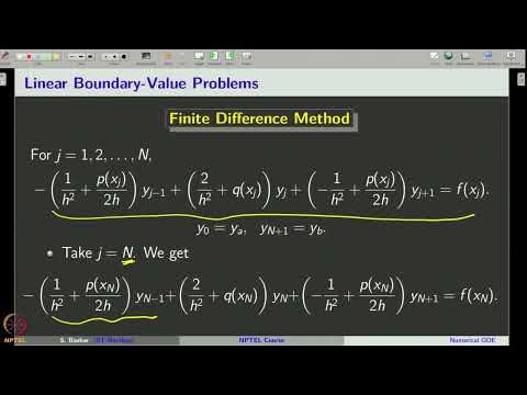 Week 12 : Lecture 61 : Numerical ODEs: Two-point Boundary Value Problems - YouTube