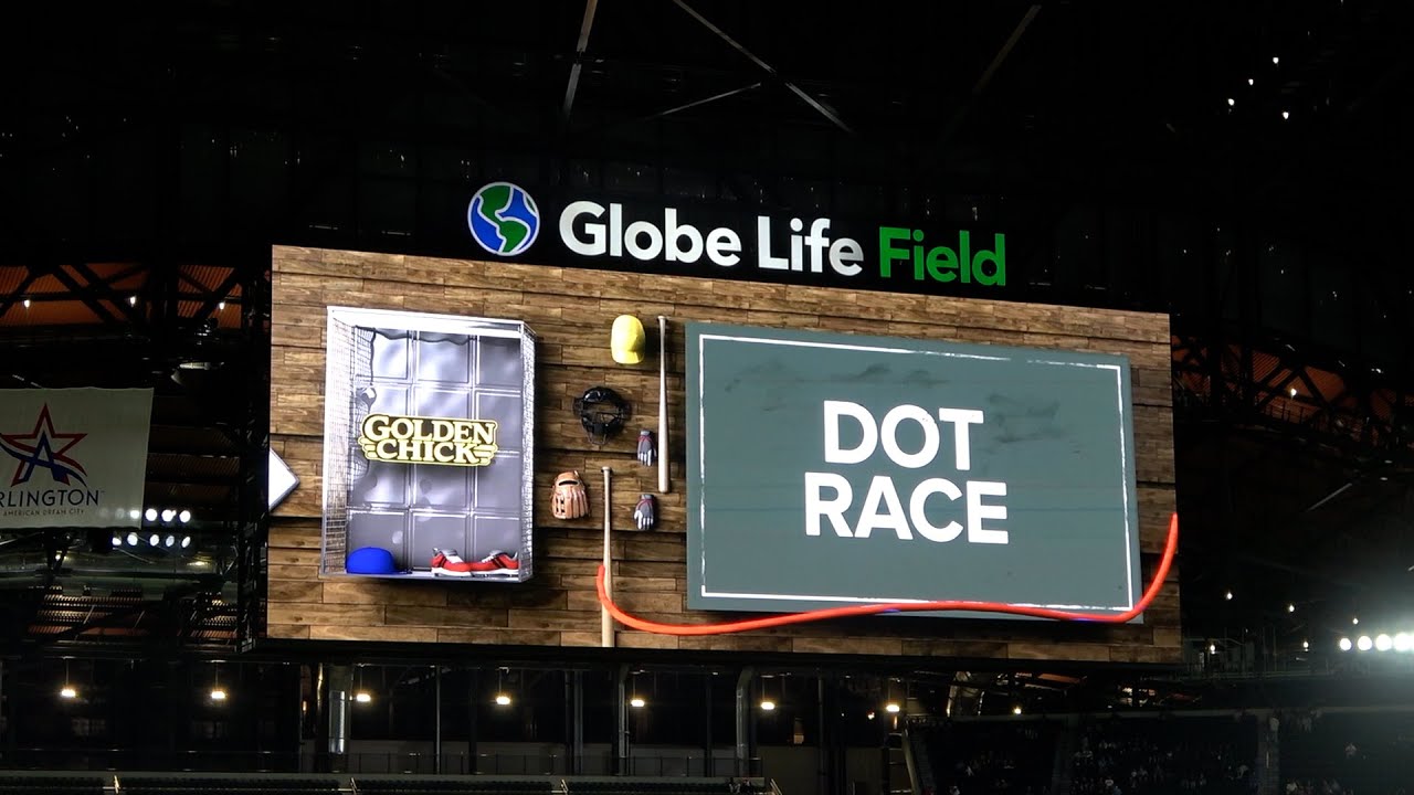 Rangers/Yankees 5/18/21: Dot Race - YouTube