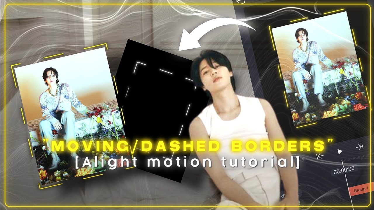 Moving/Dashed Borders on Alight Motion || Alight motion tutorial - YouTube