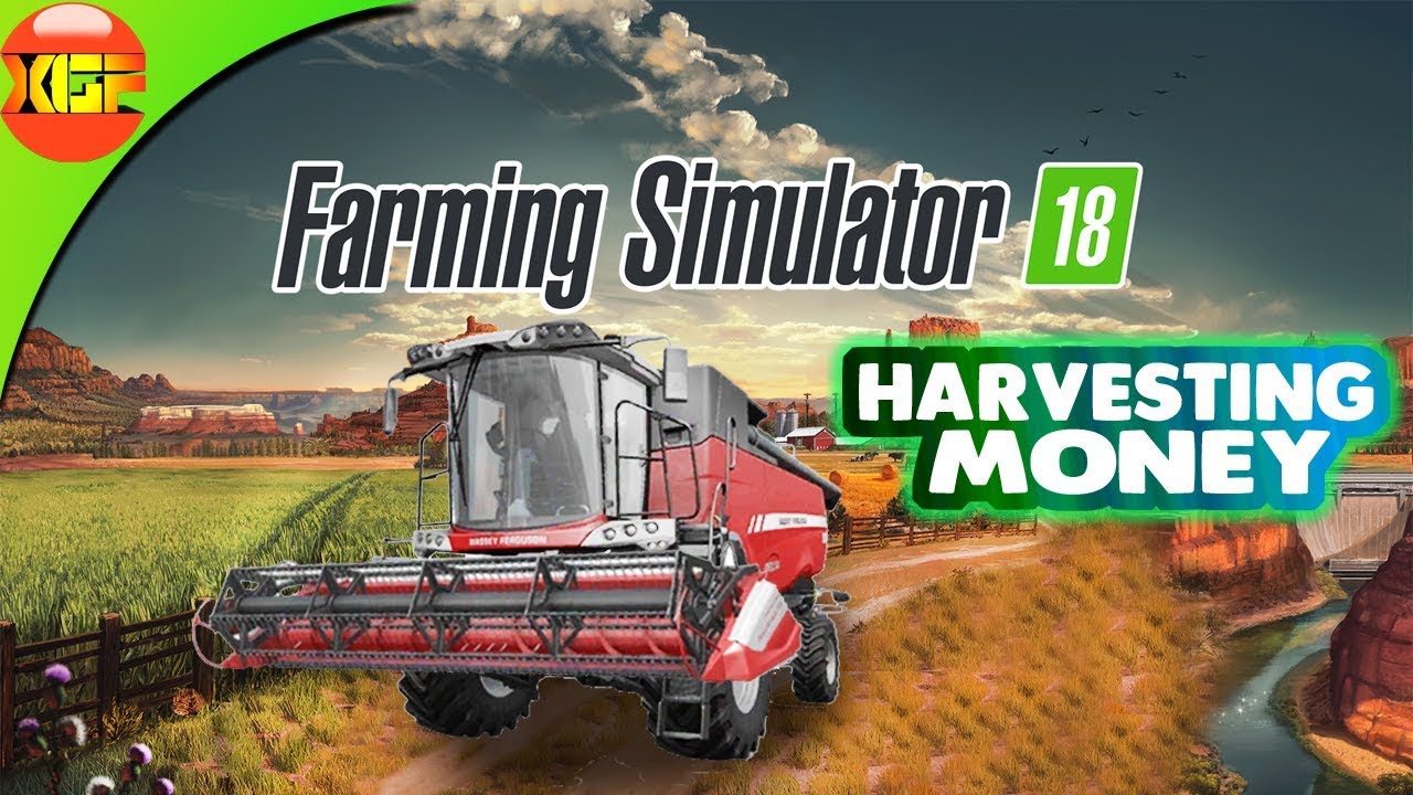 Farming Simulator 18 gameplay, Harvesting the money crop canola! fs18 ...