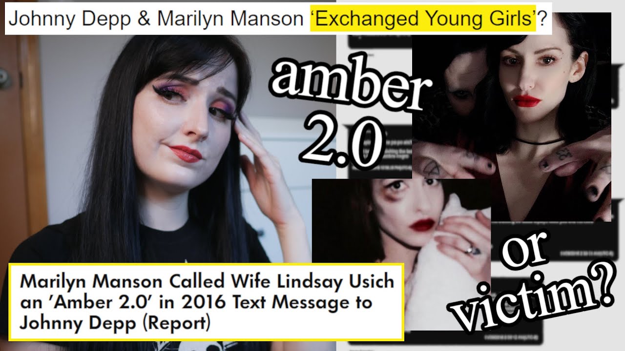 The DISTURBING Depp & Marilyn Manson Texts. Is Manson's Wife a Victim ...