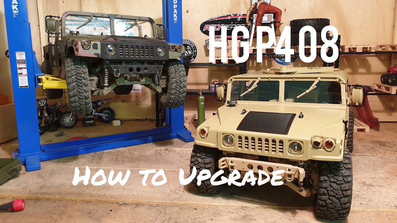 Scalemonkey - how to Upgrade and Modify the HG P408 - Humvee - YouTube