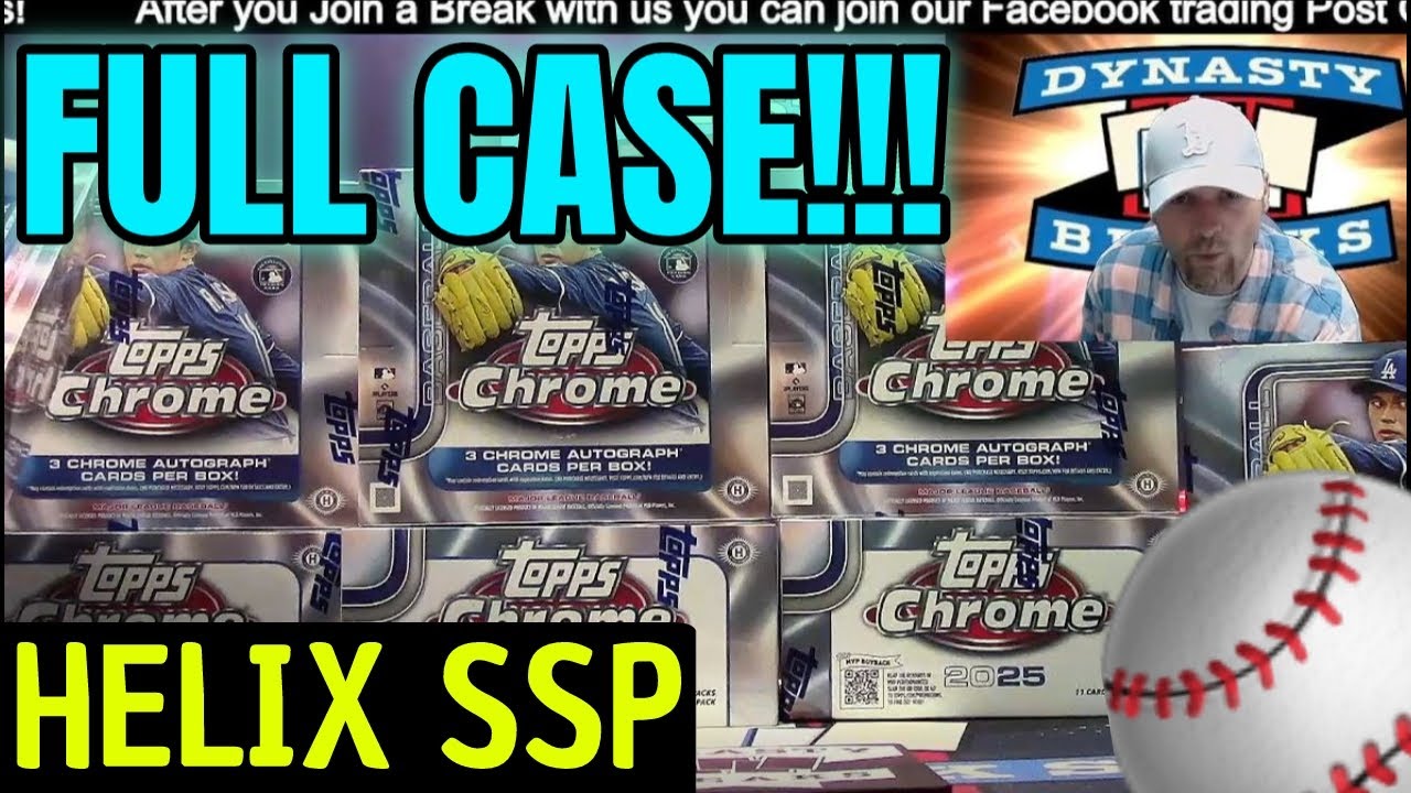MONSTER HELIX 💥 2025 Topps Chrome Jumbo Baseball 8 Box FULL Case - YouTube