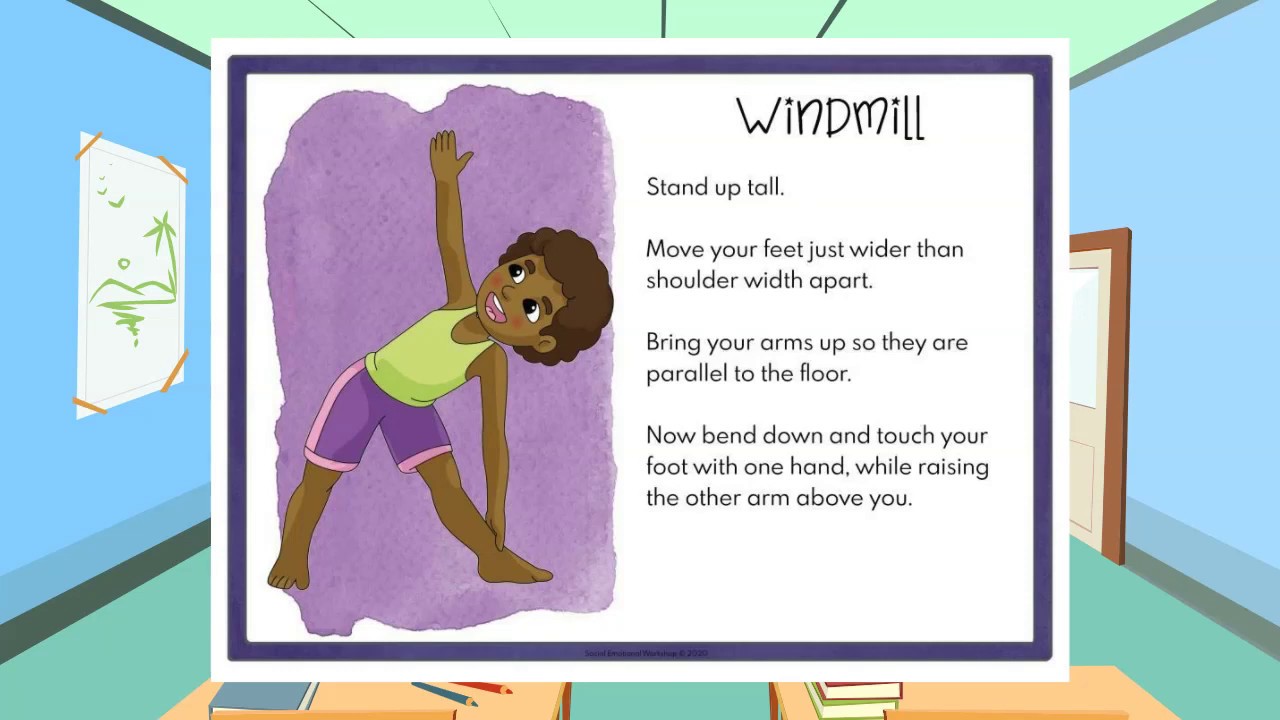 Yoga at School #1 (Standing Poses 5 Mins) - YouTube