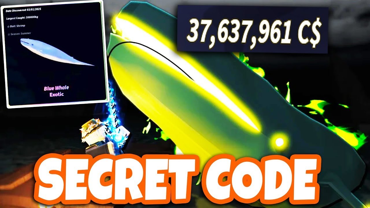 FISCH SECRET MOBY BLUE WHALE CODES 2025! Roblox - YouTube