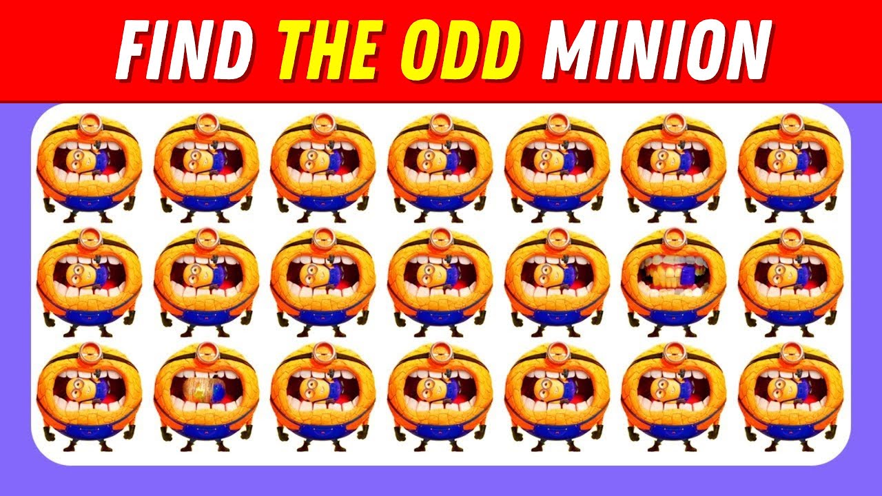 Find the ODD Minion - Despicable Me 4 Game Edition Quiz - YouTube