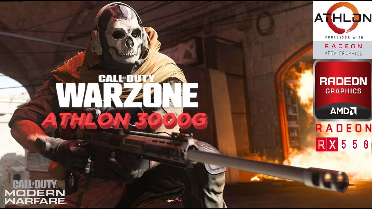 Call Of Duty : Warzone | Athlon 3000G + RX 550 4GB + 8GB RAM ( 720p ...