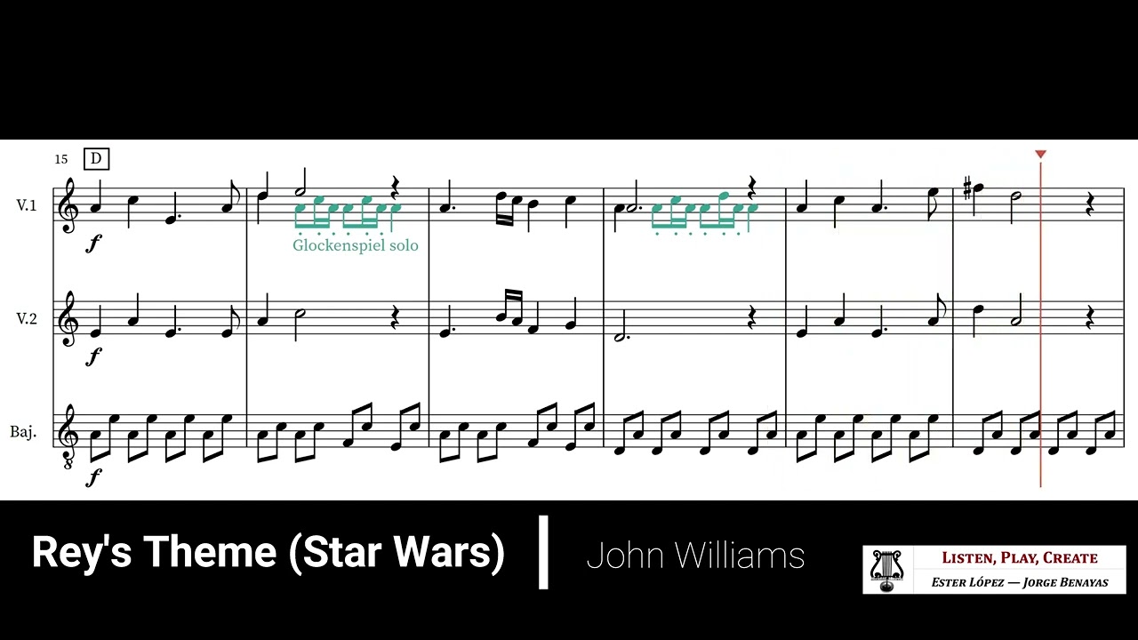John Williams - Rey's Theme (Star Wars) - Adapt. Orff - YouTube