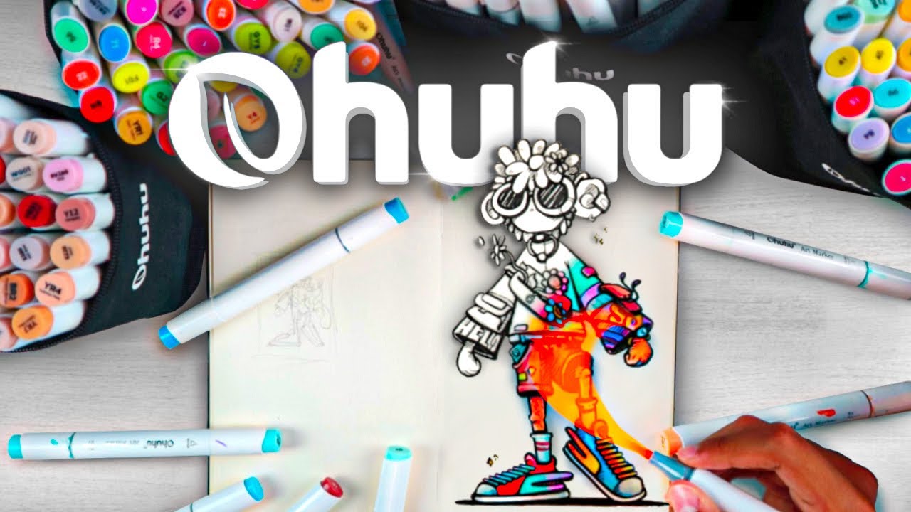 Ohuhu Markers Review + TUTORIAL 👀 ️ - YouTube