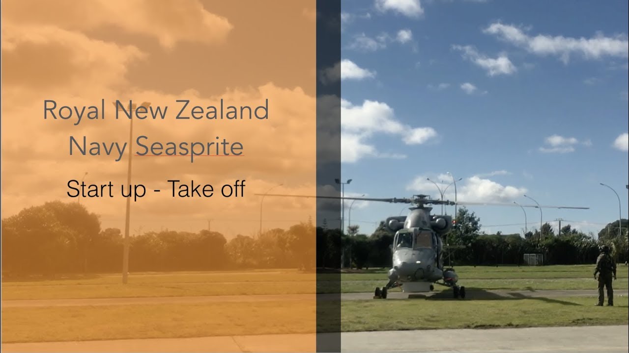 RNZ Navy Seasprite Start up and Take Off - YouTube