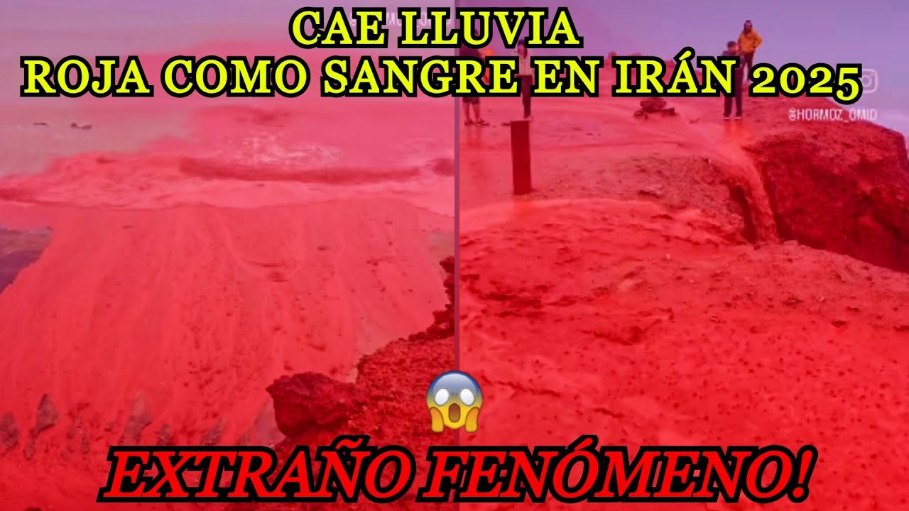 Extraño Fenómeno! Cae LLUVIA ROJA COMO SANGRE o INUNDACIÓN ROJIZA en la ...