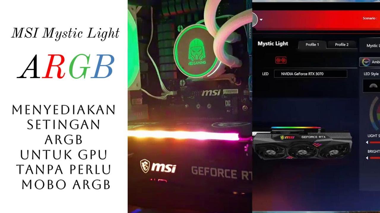 Cara Mengubah ARGB GPU Dengan Software | Walaupun MOBO ngak punya ARGB ...