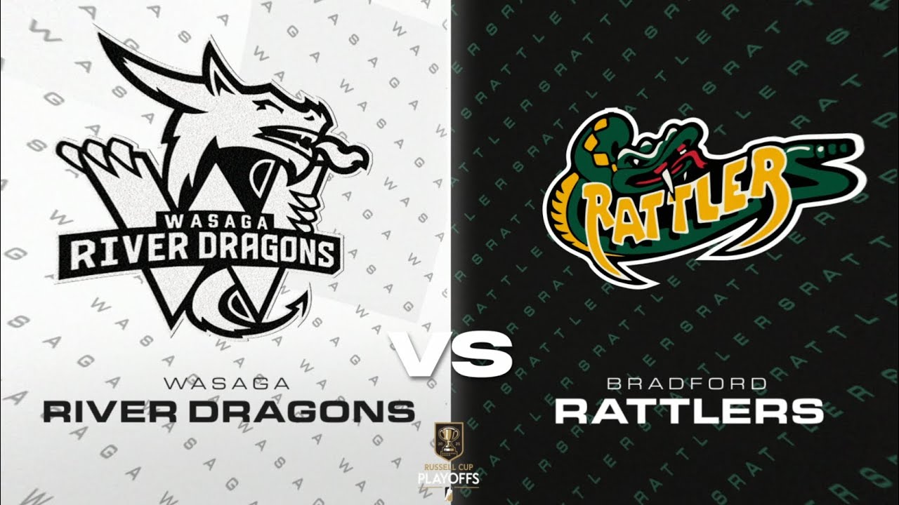 Round 3, Game 2. 2025 Russell Cup Playoffs. Bradford Rattlers vs Wasaga ...