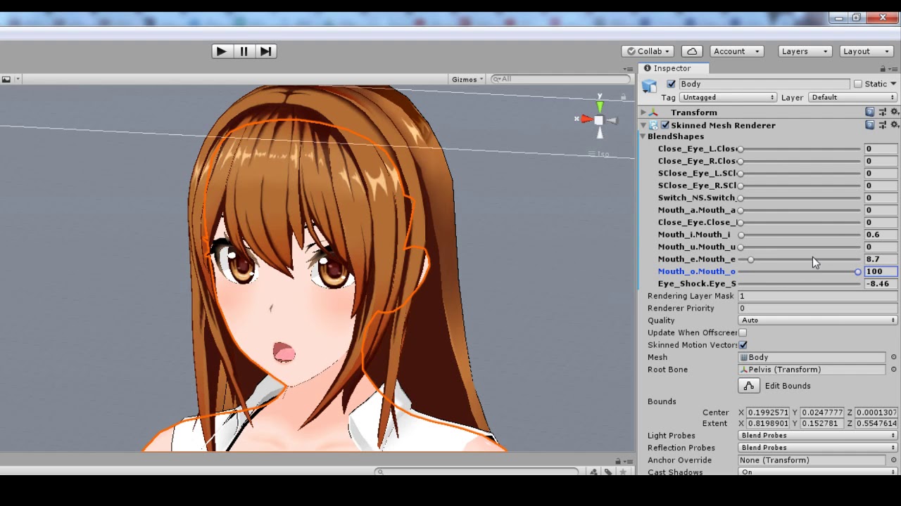 Unity Blend Shape測試 Youtube