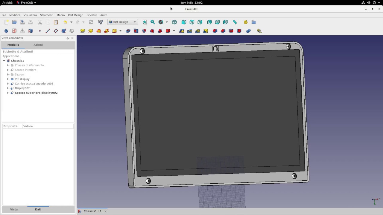 Open Source Laptop Chassis Designs - 3D FreeCad setup of the design ...
