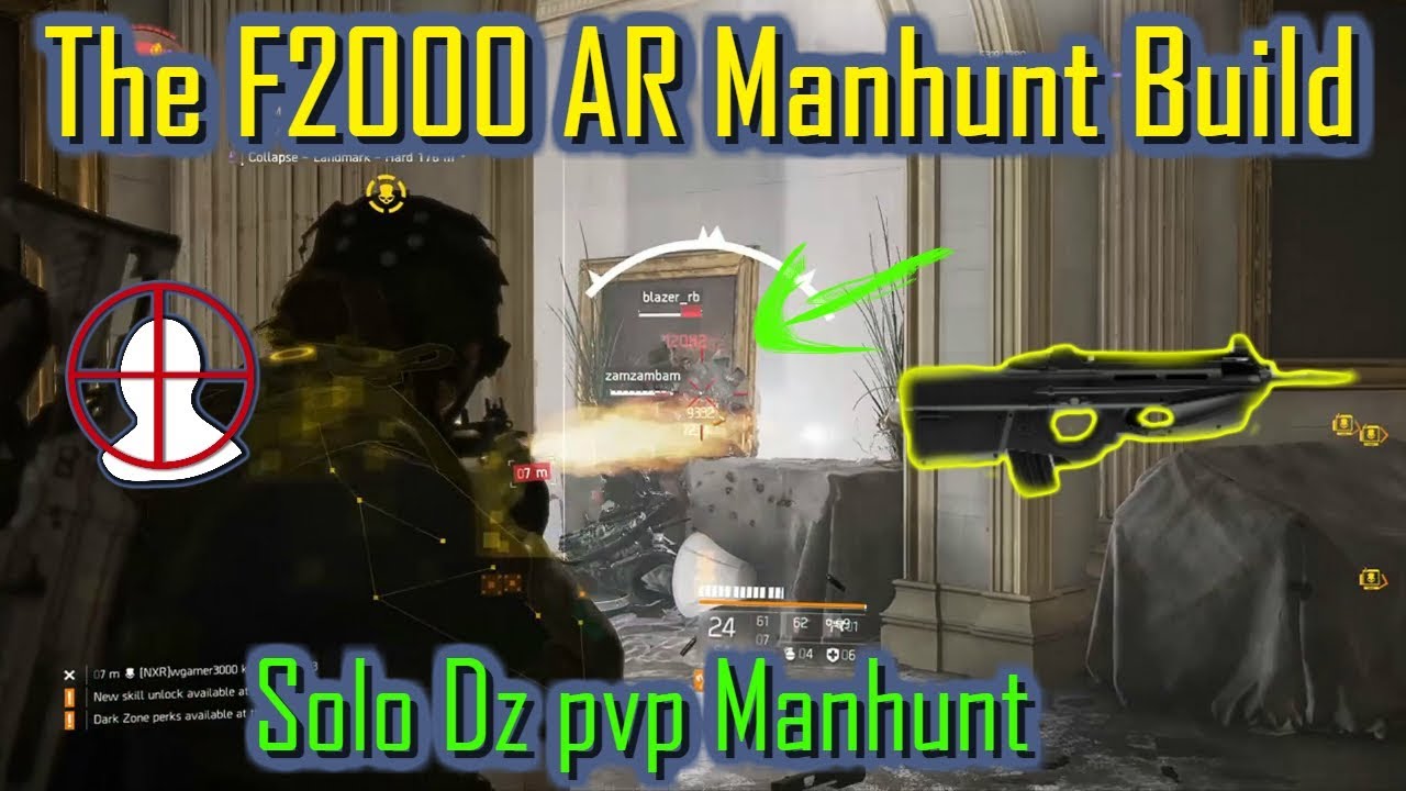 The f2000 AR Manhunt Build(Solo Dz pvp Manhunt Build)|The Division 2 ...
