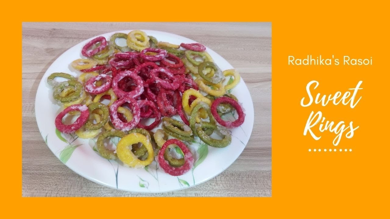 How to make Sweet Rings - Special Sweet Snack - YouTube