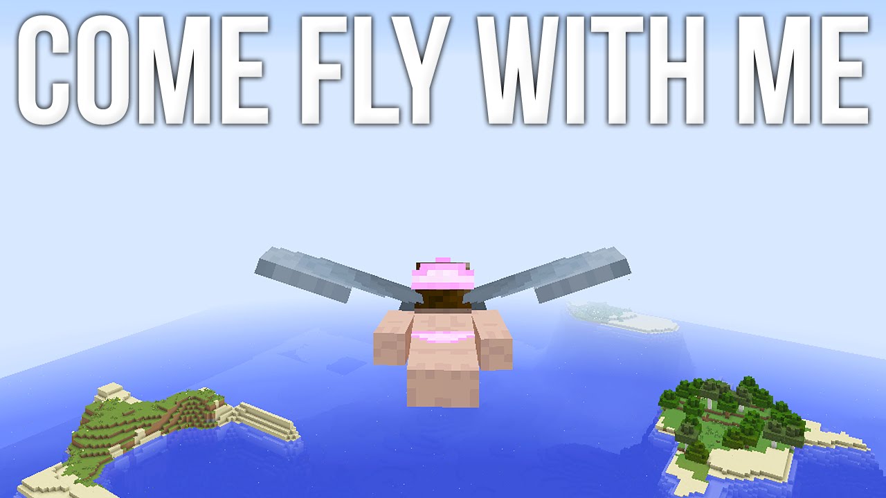 Come Fly With Me - Minecraft 1.9 Snapshot (Elytra Hang Gliders) - YouTube