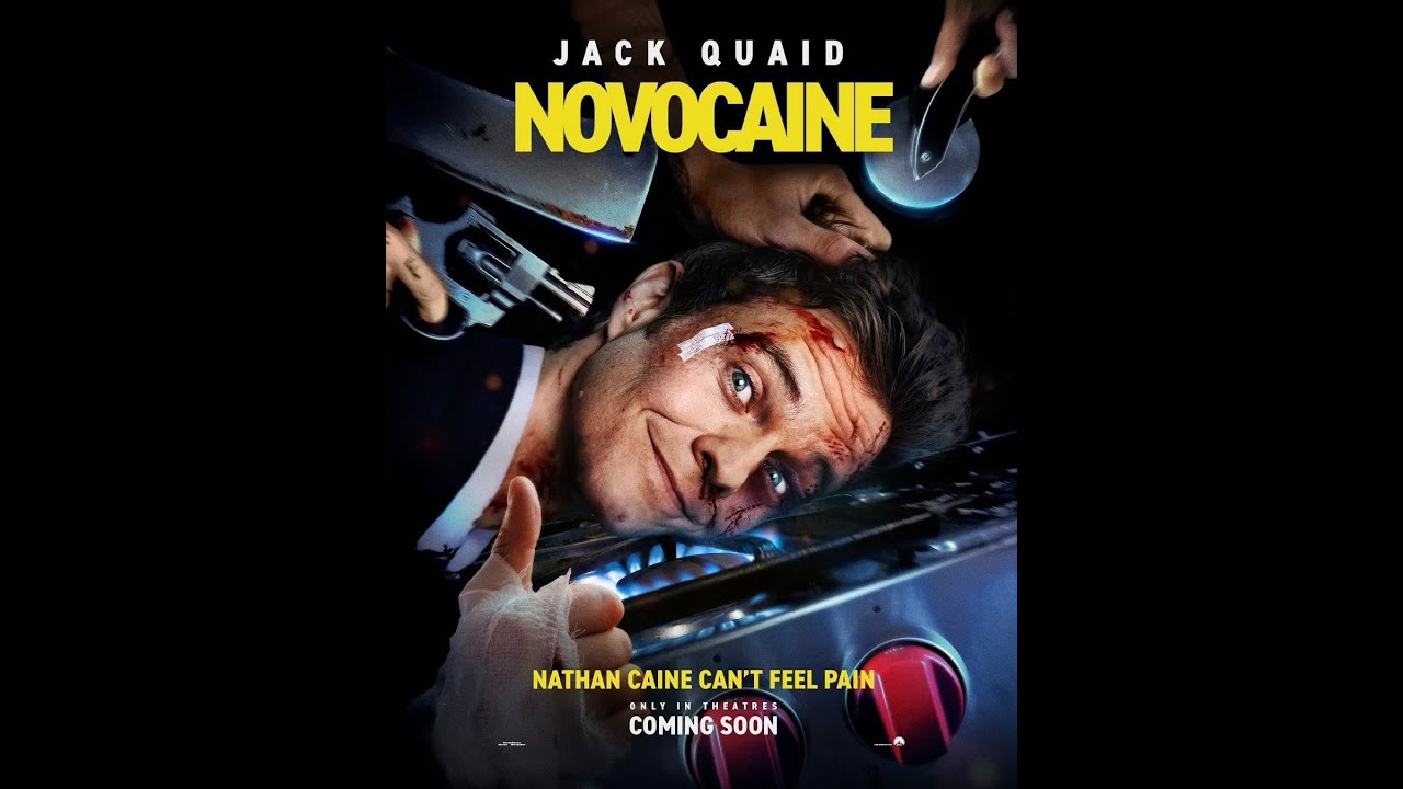 Novocaine Final Trailer 2025 Movie Jack Quaid, Amber Midthunder, Ray ...