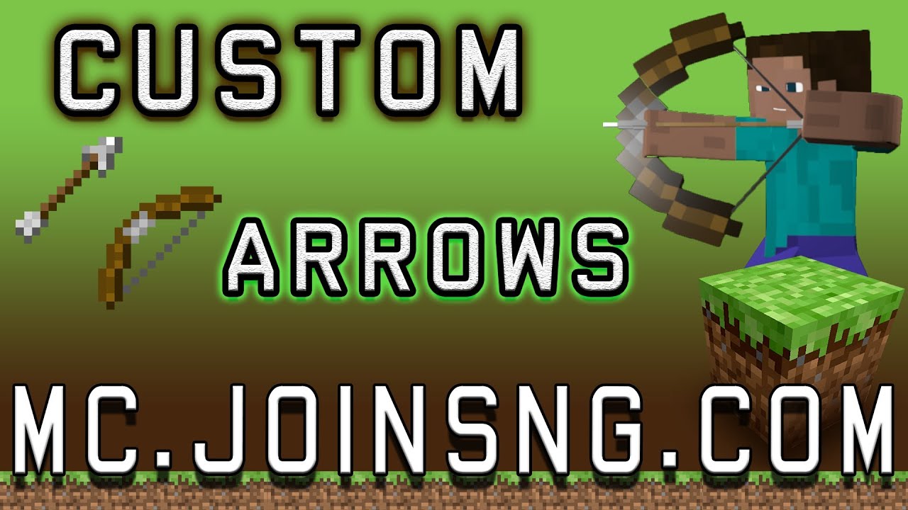 Minecraft Custom Arrows [SNGCraft] - YouTube