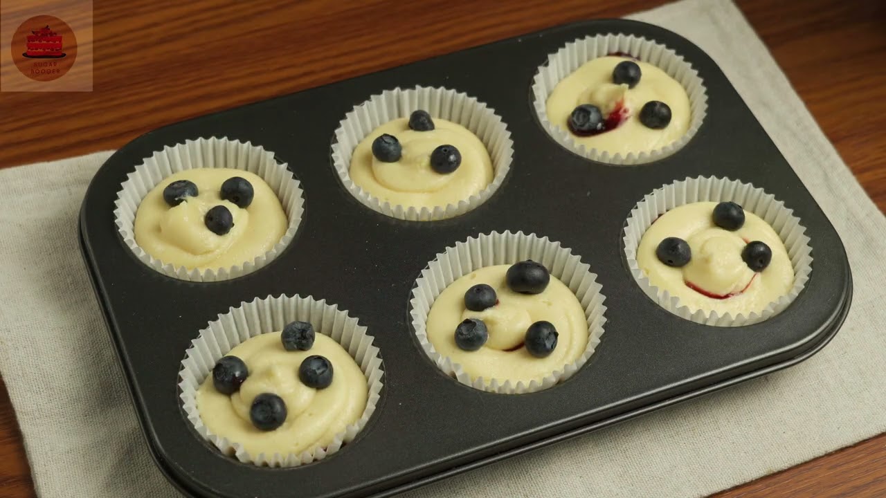 BLUEBERRY CUPCAKE | Sugar Booger Recipe - YouTube