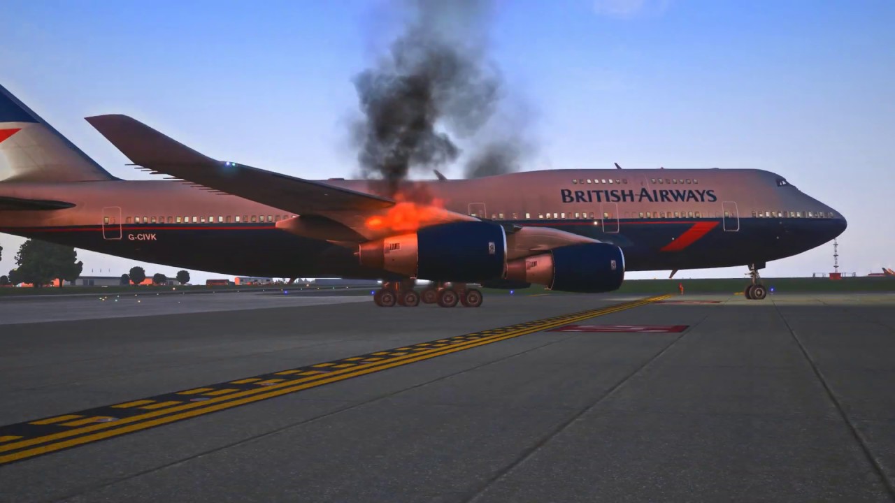 BRITISH AIRWAYS 747-400 MUST RETURN TO AIRPORT | ENGINE FIRE | SEATTLE ...