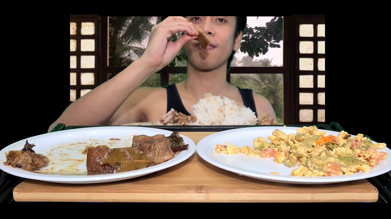 Mukbang by Flipdad, "Rice is life", ASMR, Humba (Braised Pork Belly ...