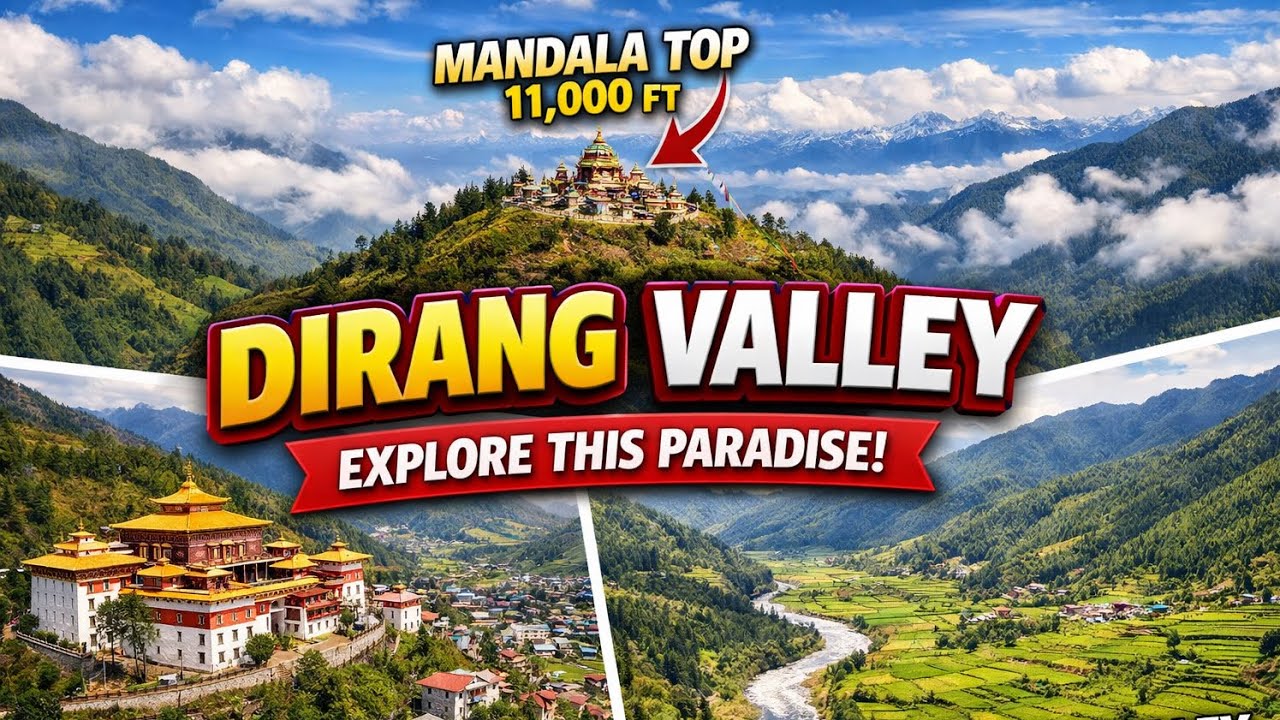 Best Places to Visit In Dirang Arunachal Pradesh | Mandala Top | Sangti ...