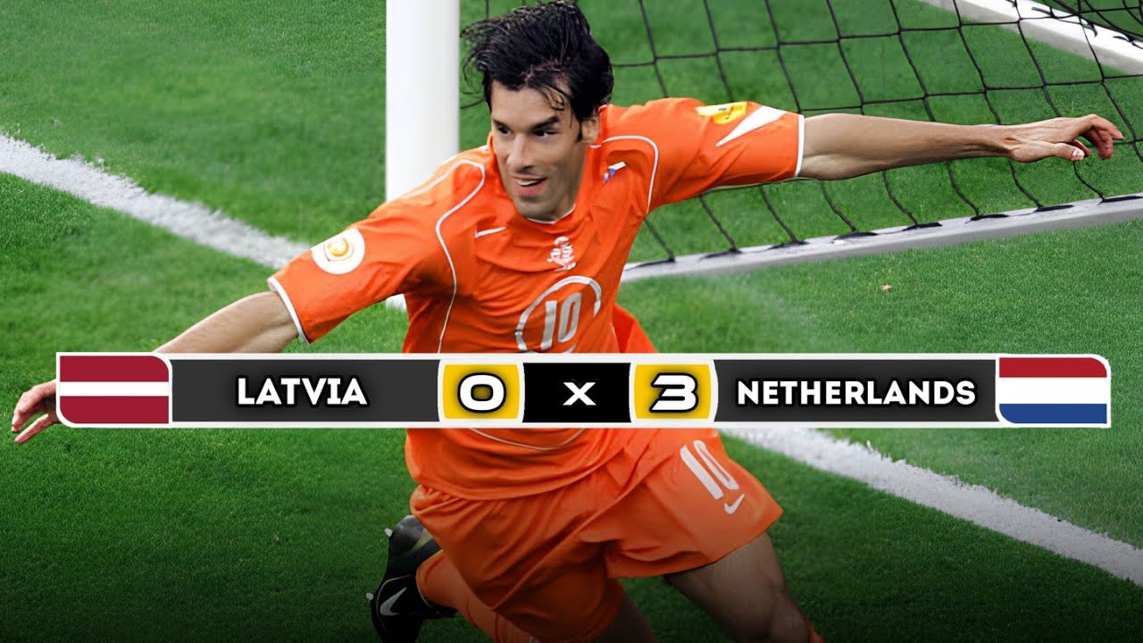 Netherlands 🇳🇱 × 🇱🇻 latvia | 3 × 0 | HIGHLIGHTS | All Goals | EURO 2004 ...