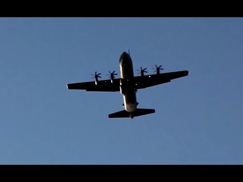 Hercules C-130 fly over - YouTube