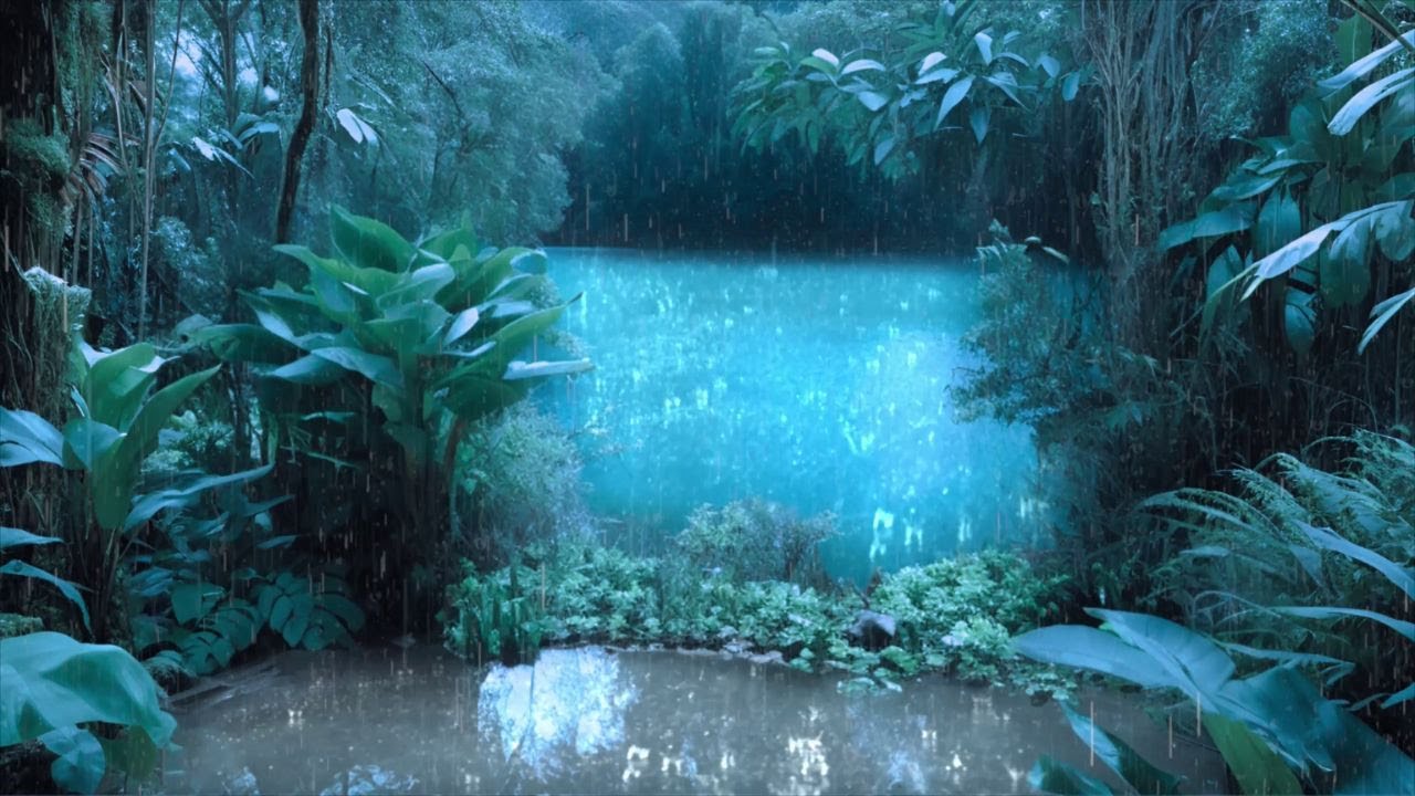 Relaxing Rain Sounds in Tropical Forest - Sleep like a Baby - YouTube