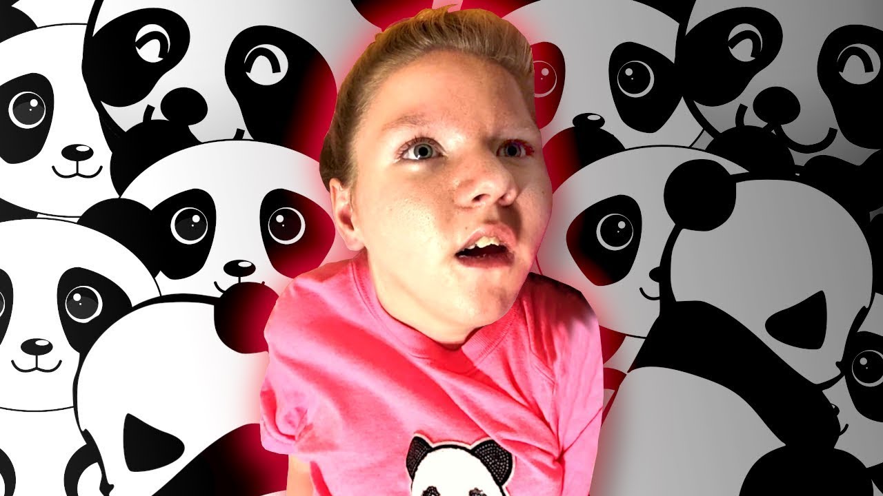 I CHALLENGE YOU to count how many Pandas she has! - YouTube