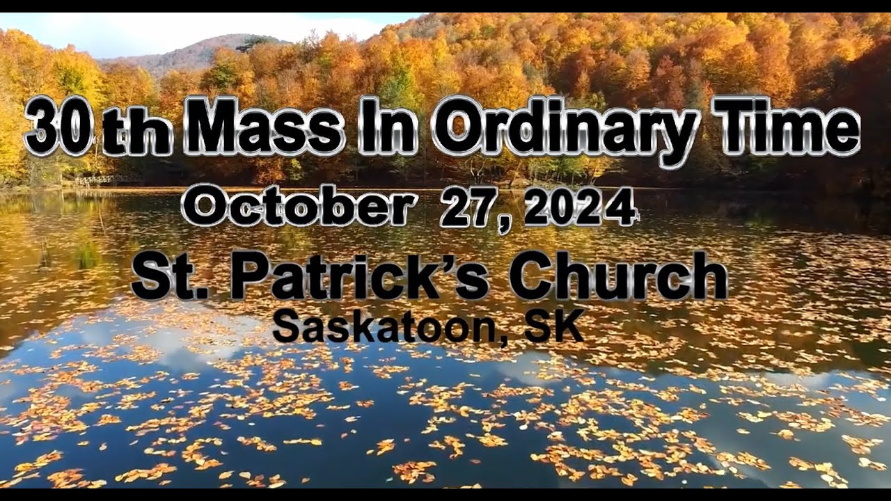 2024 11 03 31St Sunday Mass In Ordinary Time w Fr David Tumback at St ...