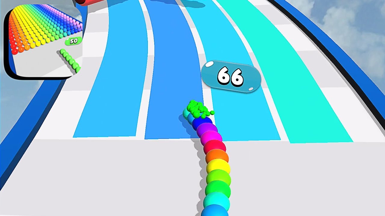 Snake Color - All Levels Gameplay Android,ios (Levels 390-393) - YouTube