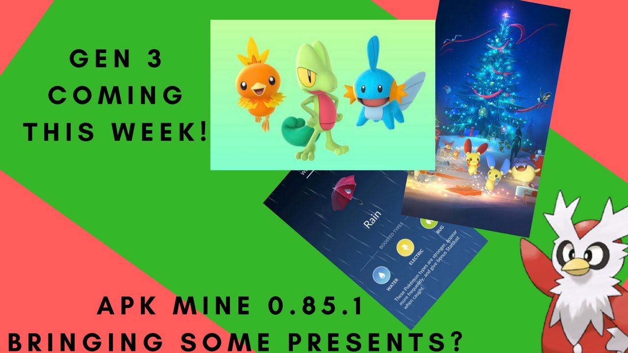 Pokemon GO APK Mine 0.85.1 + Gen 3 Coming This Week! - YouTube