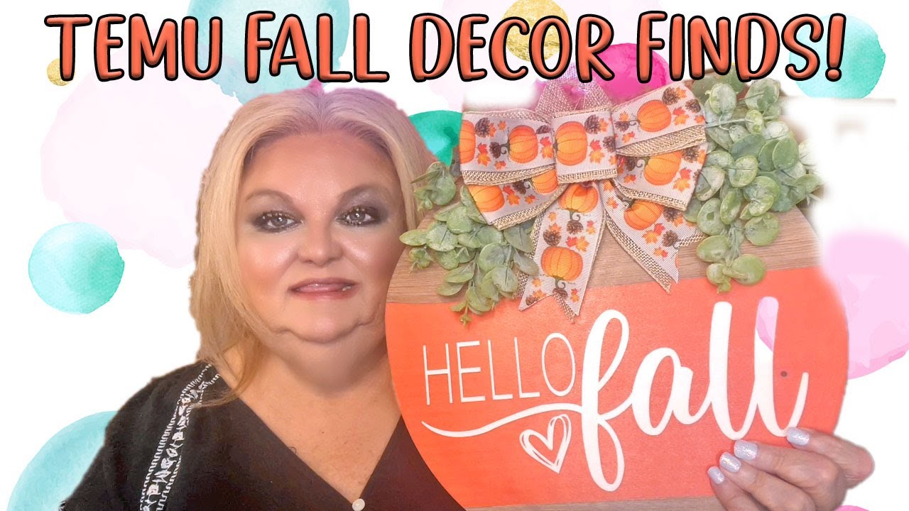 FALL DECOR FINDS AT TEMU - YouTube