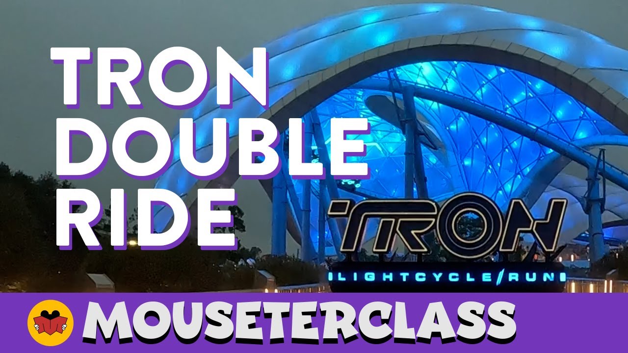TRON Lightcycle / Run! Front Row And Back Row POV Ride-Alongs - YouTube