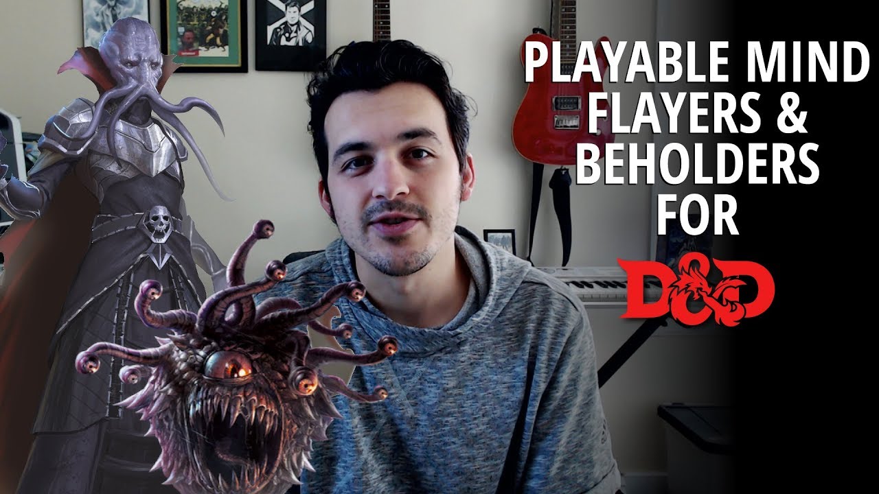 Playable Races for D&D 5E - Mind Flayers and Beholderkin! - YouTube