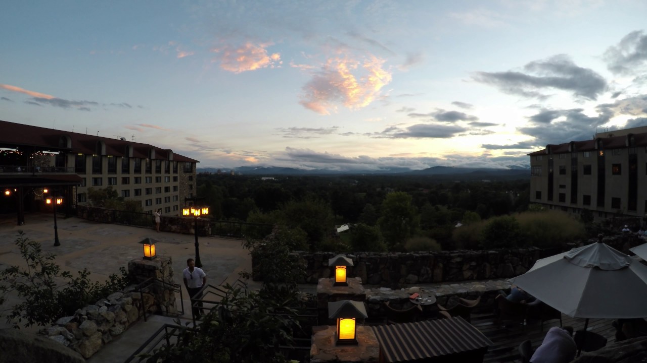 August Sunset Time Lapse at The Omni Grove Park Inn's Sunset Terrace ...