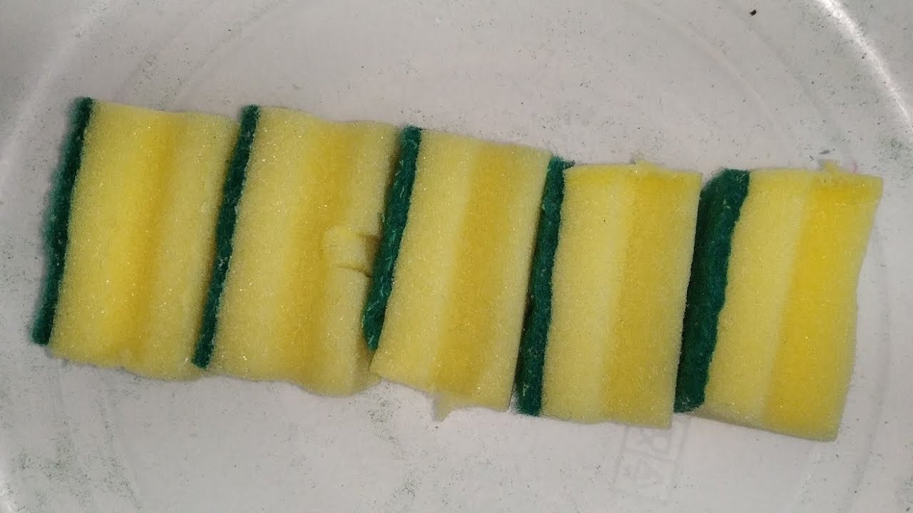 ×5 Kitchen Sponges Jelly Ripping | Sponge ASMR - YouTube