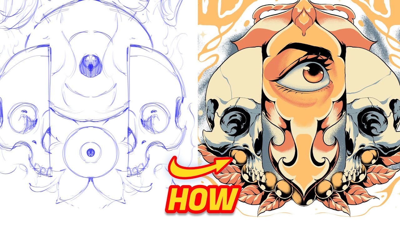 ETERNAL DRAWING PROCESS - REALTIME PROCESS - YouTube