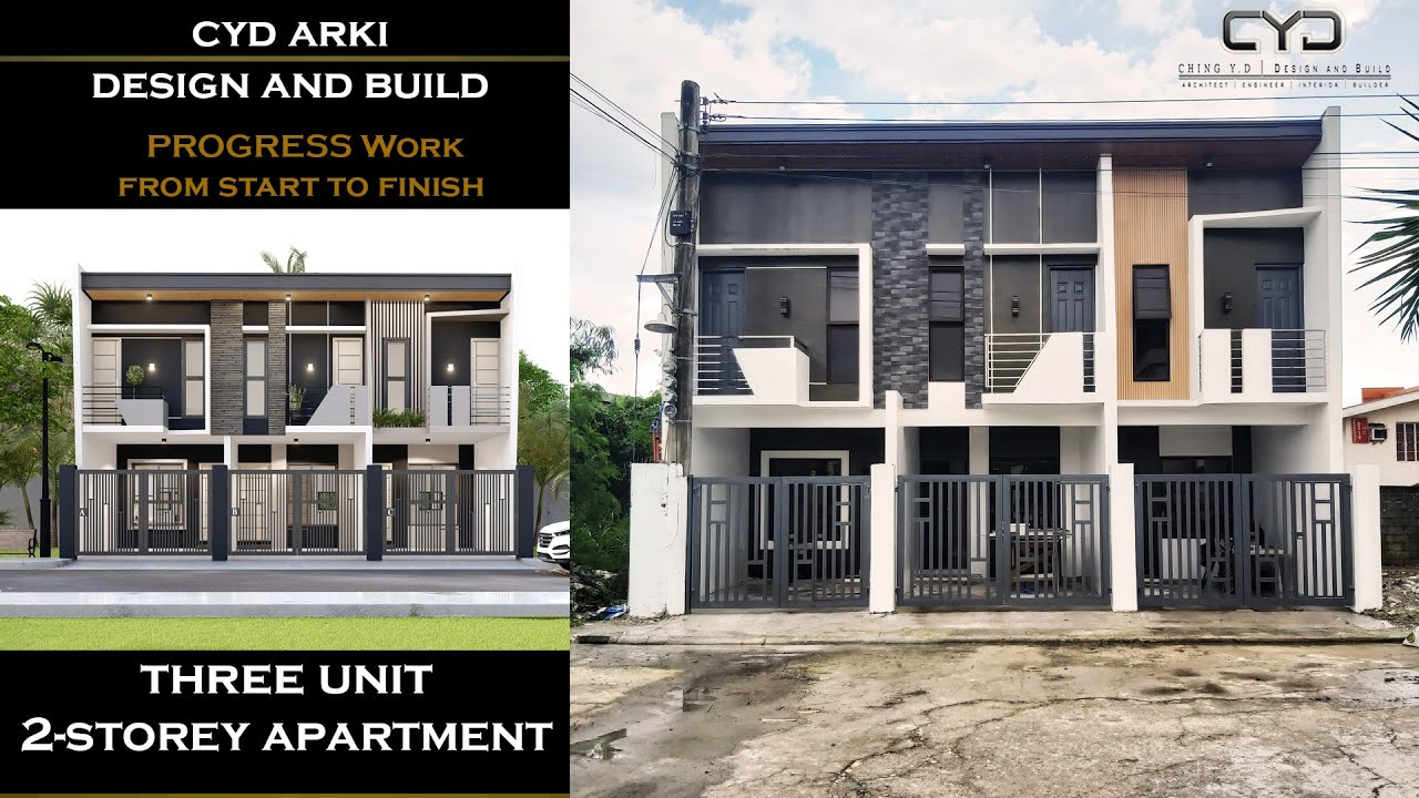 3 UNIT TWO STOREY APARTMENT | START TO COMPLETION PROGRESS TIMELINE ...