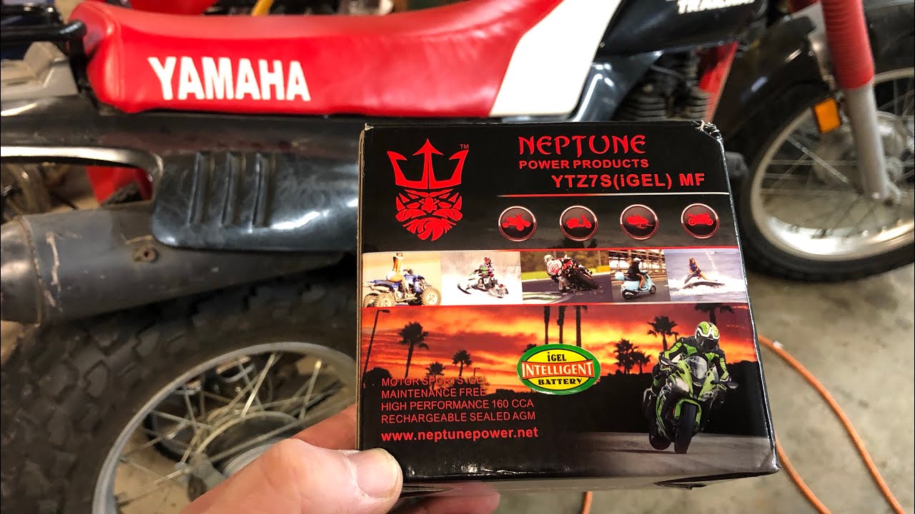 TW200 Battery Replacement Neptune YTZ7S GEL Sealed Maintenance Free AGM ...