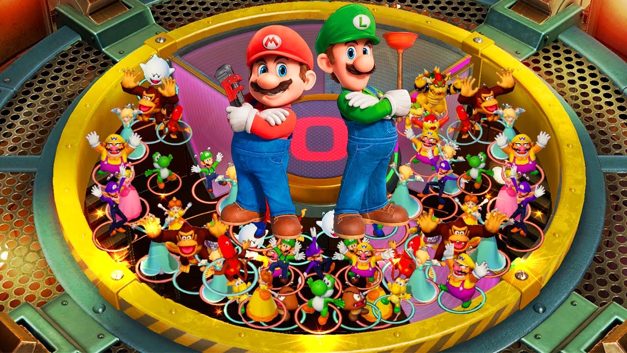 Super Mario Party - Lucky Team Battles - Mario Brothers vs Boo No Legs ...