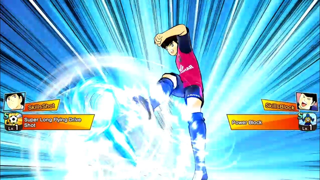 Super Long Flying Drive Shot (Tsubasa Ozora) - Captain Tsubasa Dream ...