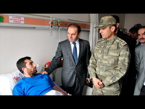 Amasyalı yaralı asker tedavi altına alındı