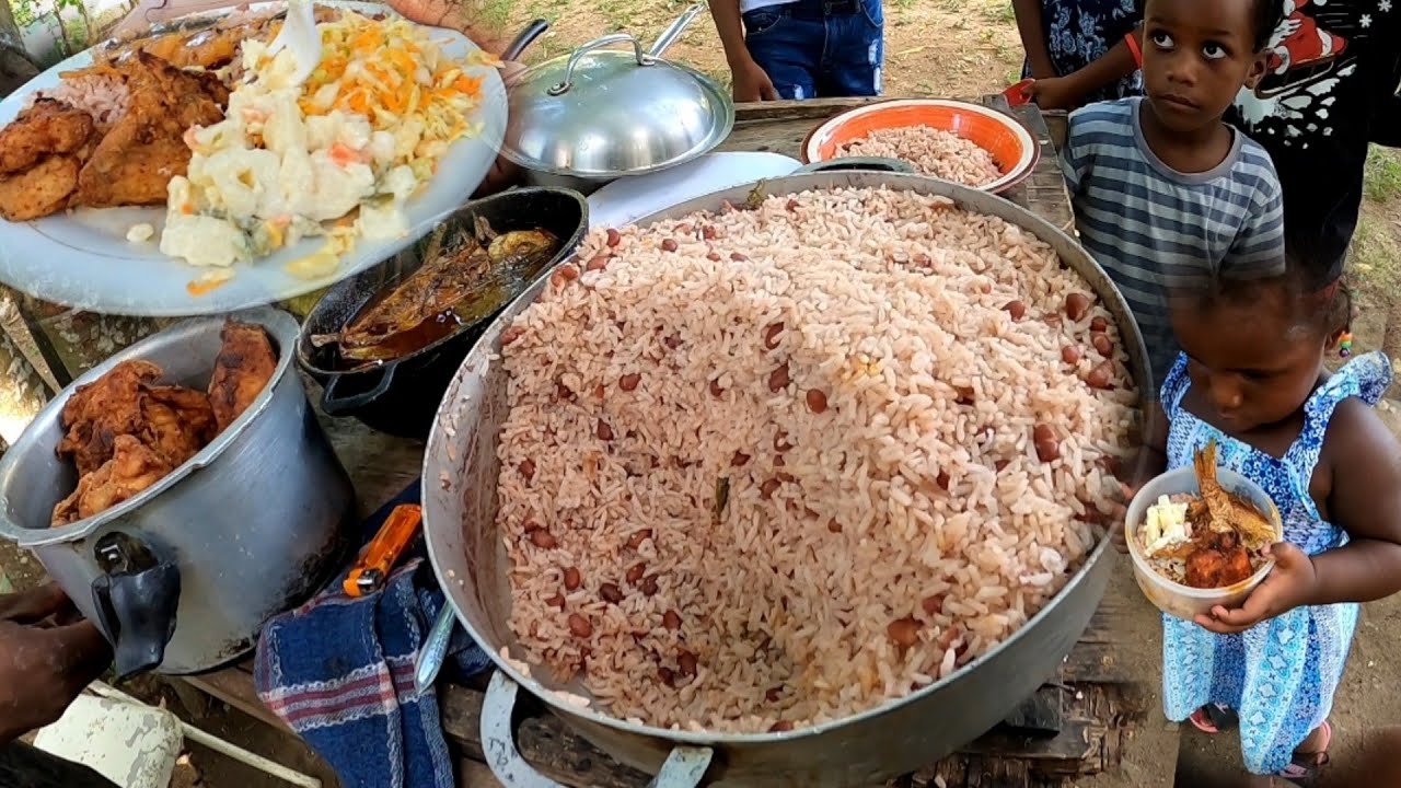Rice & Pease Fry Chicken Ñ Steamed Fish with Pineapple & Plum Juice ...